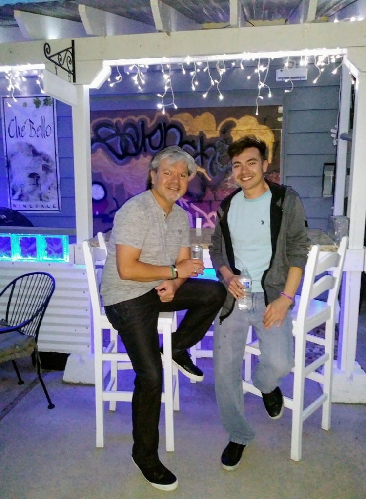 My son Christian and I